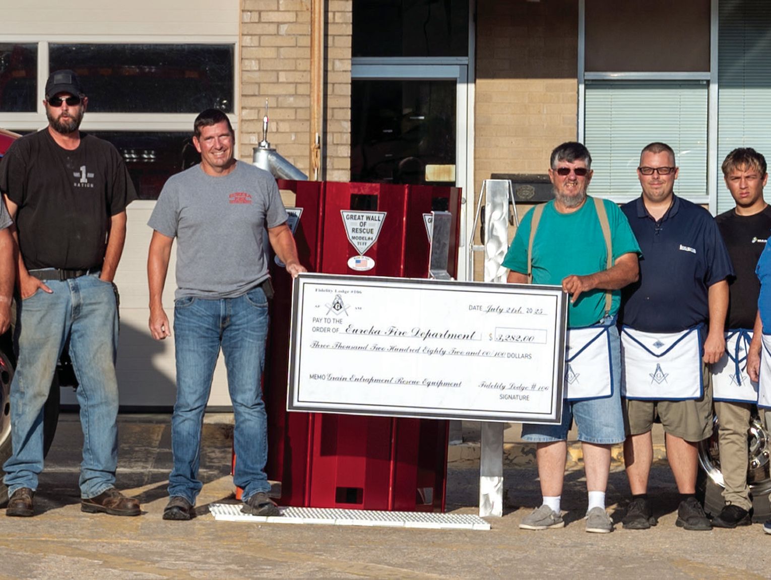 Grain Rescue Materials Donated To Eureka Fire Department