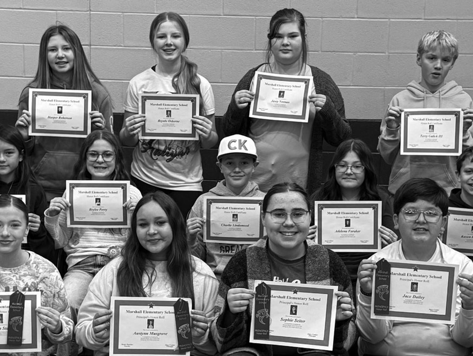 Marshall Elementary School Second Nine-Week Honor Rolls Announced