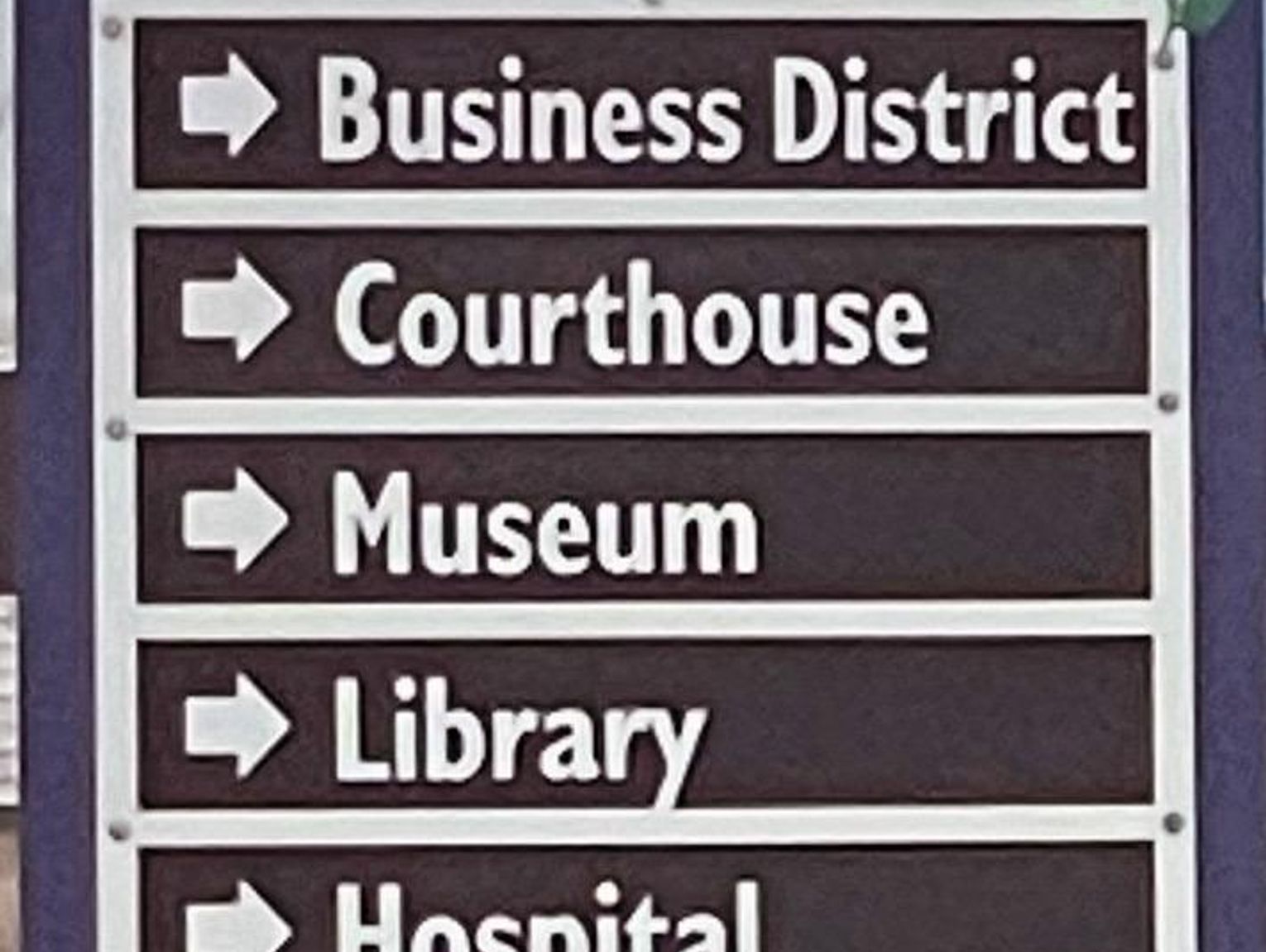 New Directional Signs Completed SEED Grant