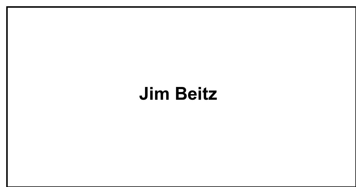 Obituary: Jim Beitz