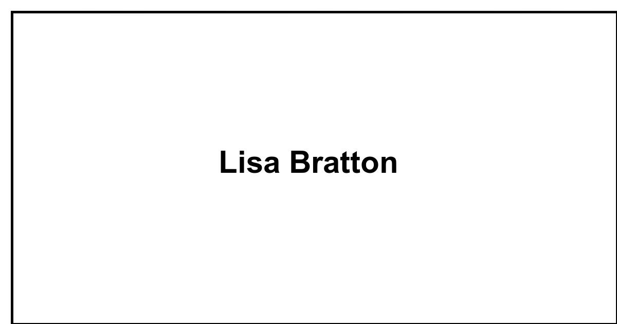 Obituary: Lisa Bratton